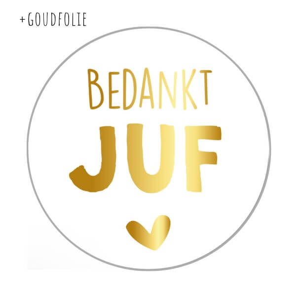 Sluitstickers bedankt juf | 10 stuks – Winkeltjevanlies